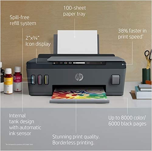 Buy HP Smart Tank 500 All-in-One Printer, Print, Copy, Scan, Hi-Speed ...