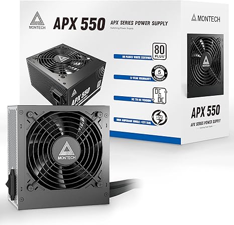 Buy MONTECH APX 550W-Non-Modular Power Supply-80 Plus White Certified ...