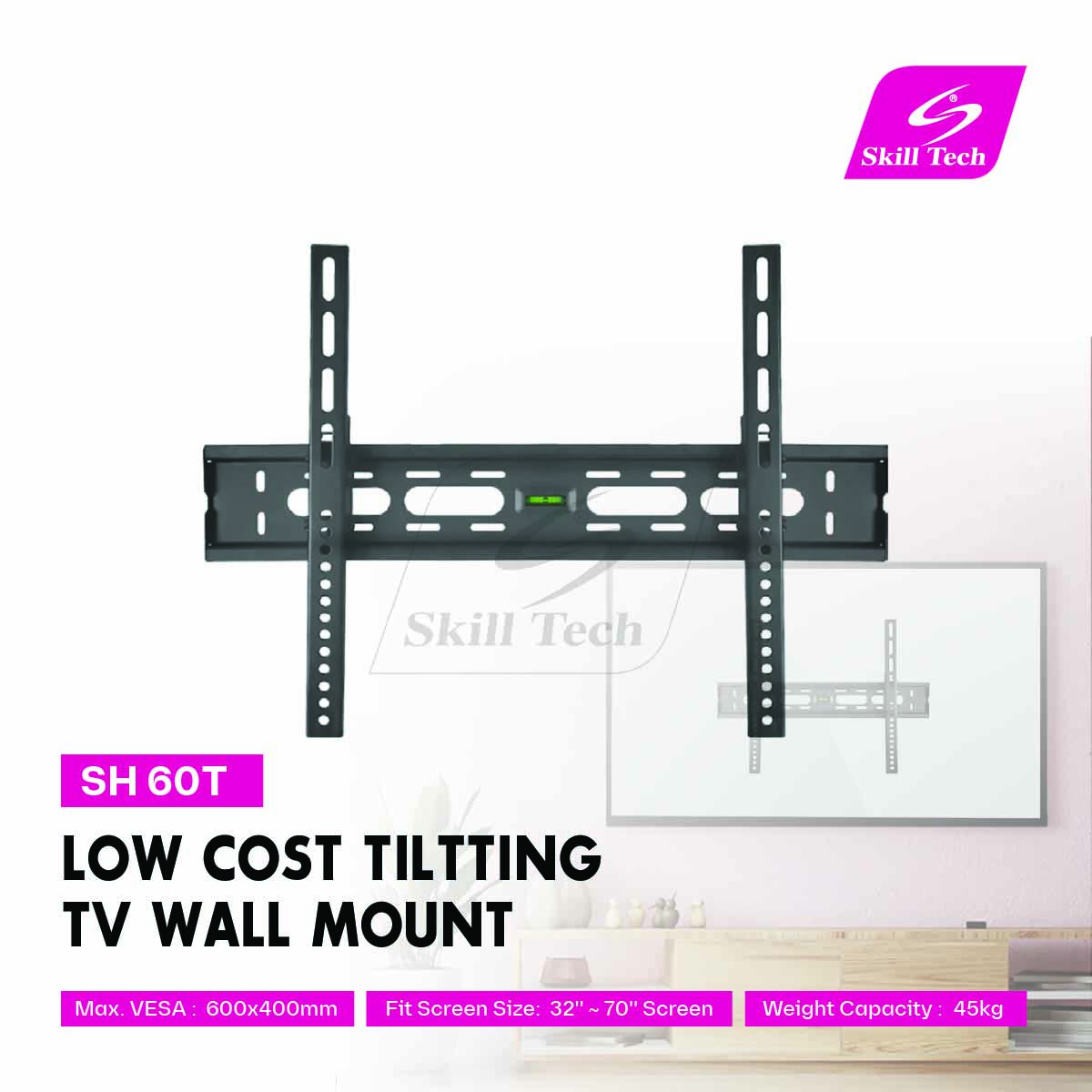 Buy SkillTech SH 60T Low Cost Tiltting TV Wall Mount - Available in UAE ...